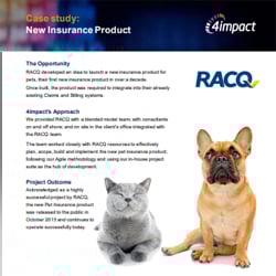RACQ Pet insurance product case study | 4impact