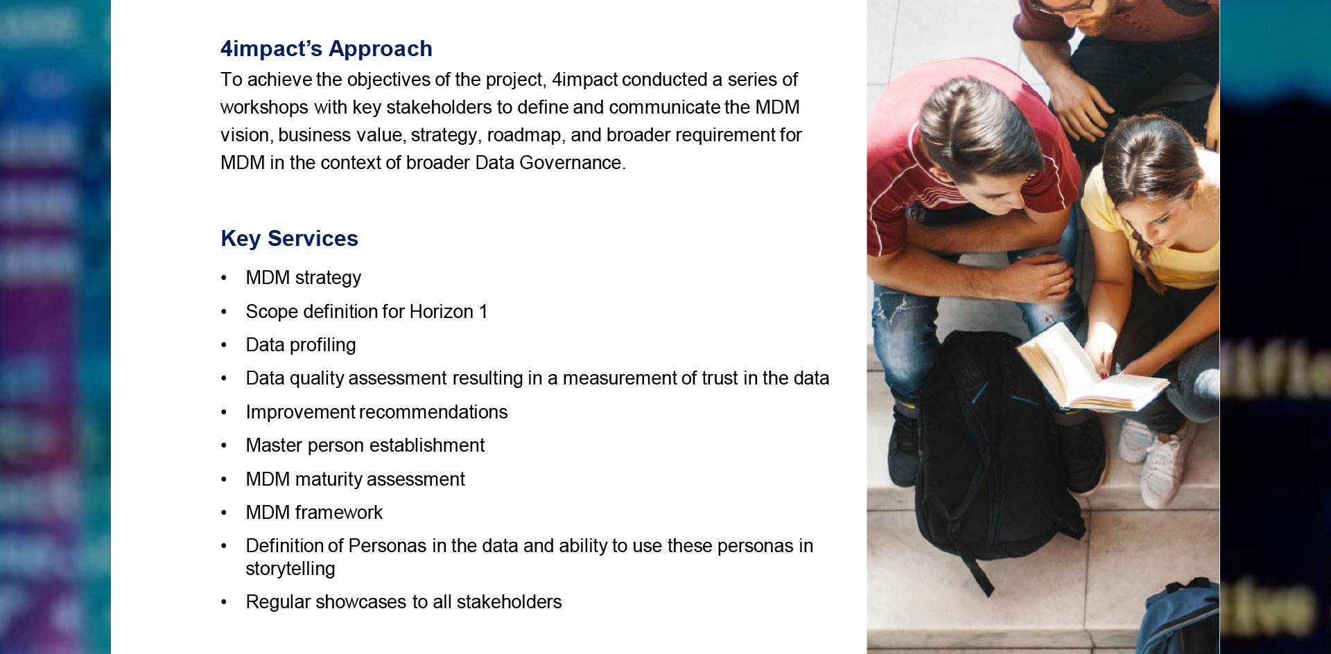 Tertiary Education Provider MDM Pilot, Single view of student case study | 4impact